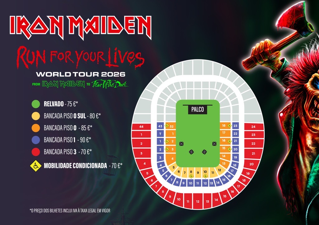 IRON MAIDEN | RUN FOR YOUR LIVES WORLD TOUR 2026